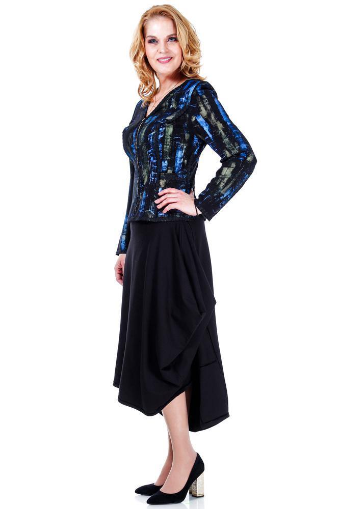 Sacou tricot pictat Liza Panait Online Boutique